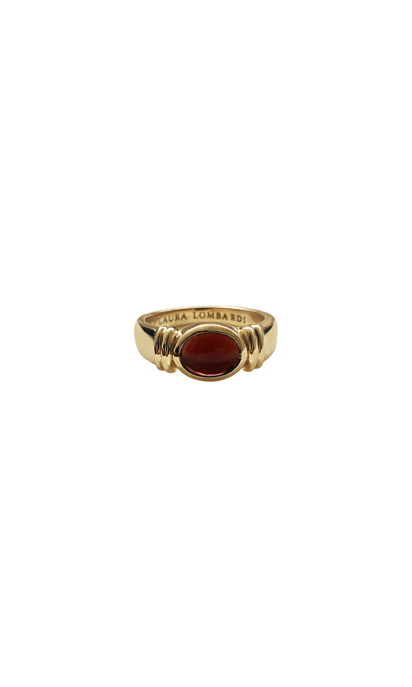 Alessandra Ring Yellow Gold, Garnet * – lauralombardi