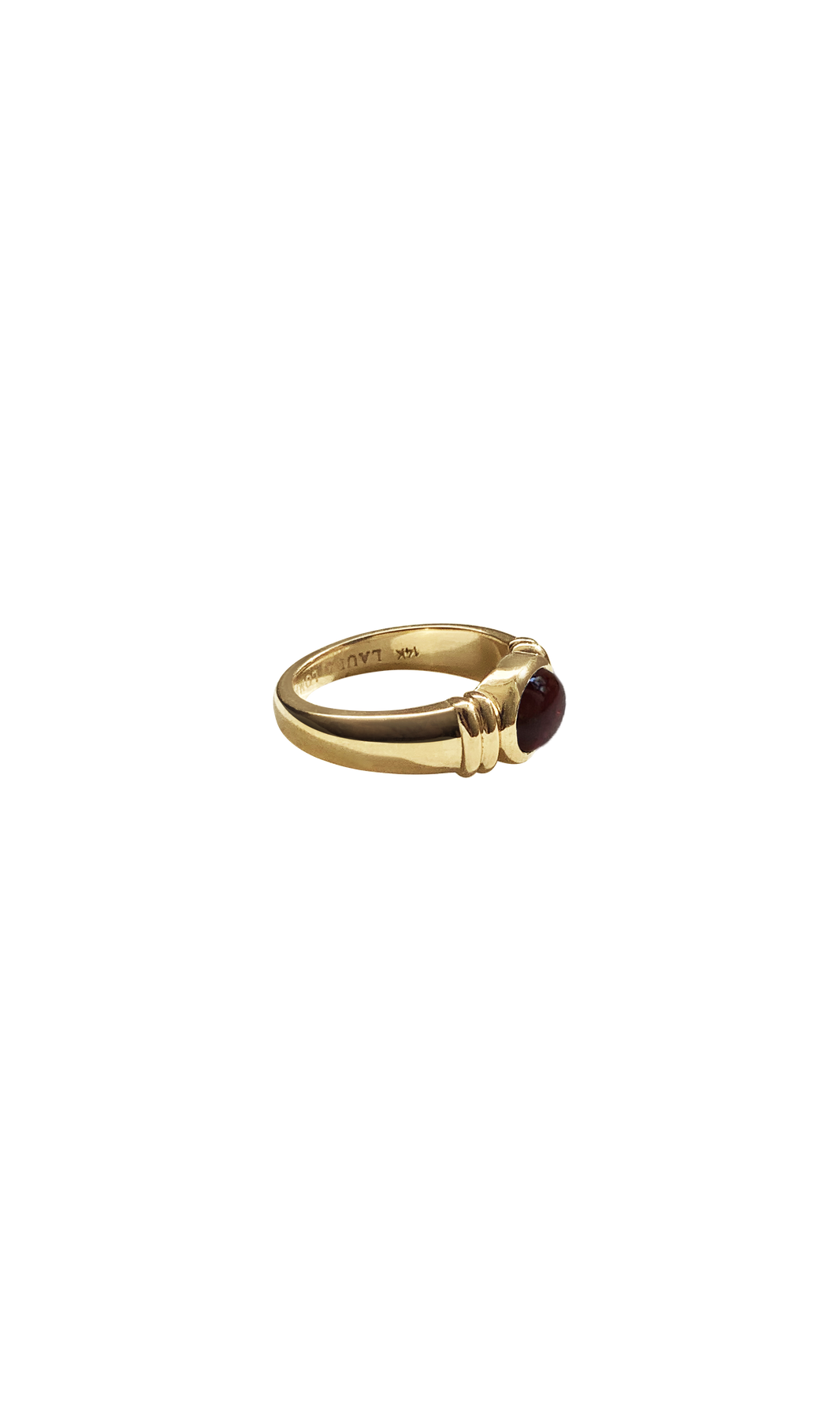 Alessandra Ring Yellow Gold, Garnet * – lauralombardi