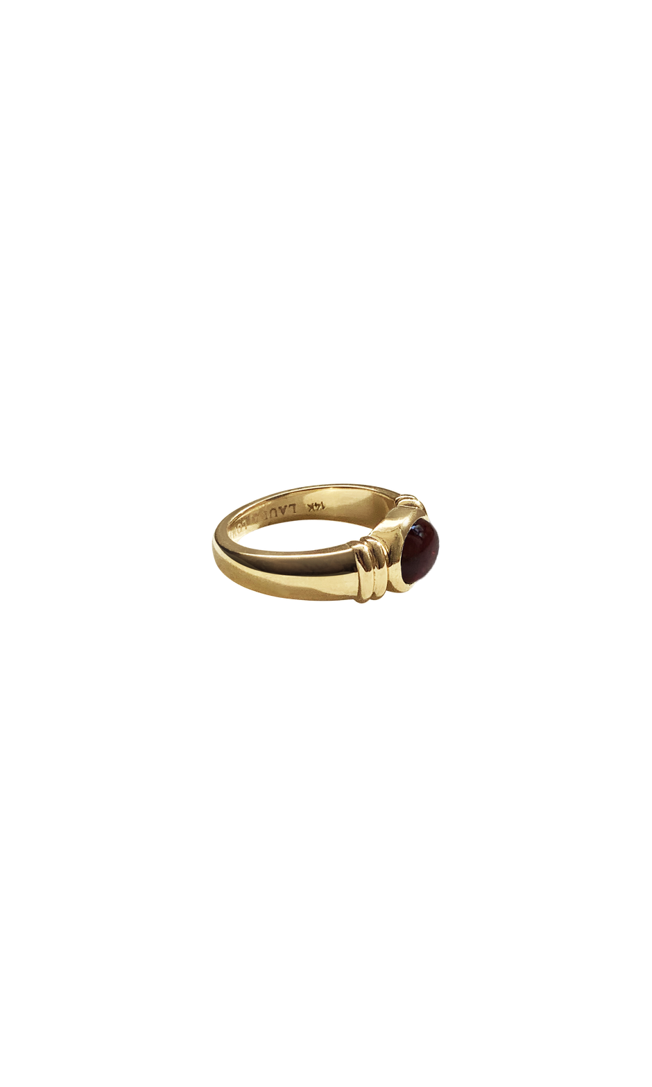 Alessandra Ring Yellow Gold, Garnet * – lauralombardi