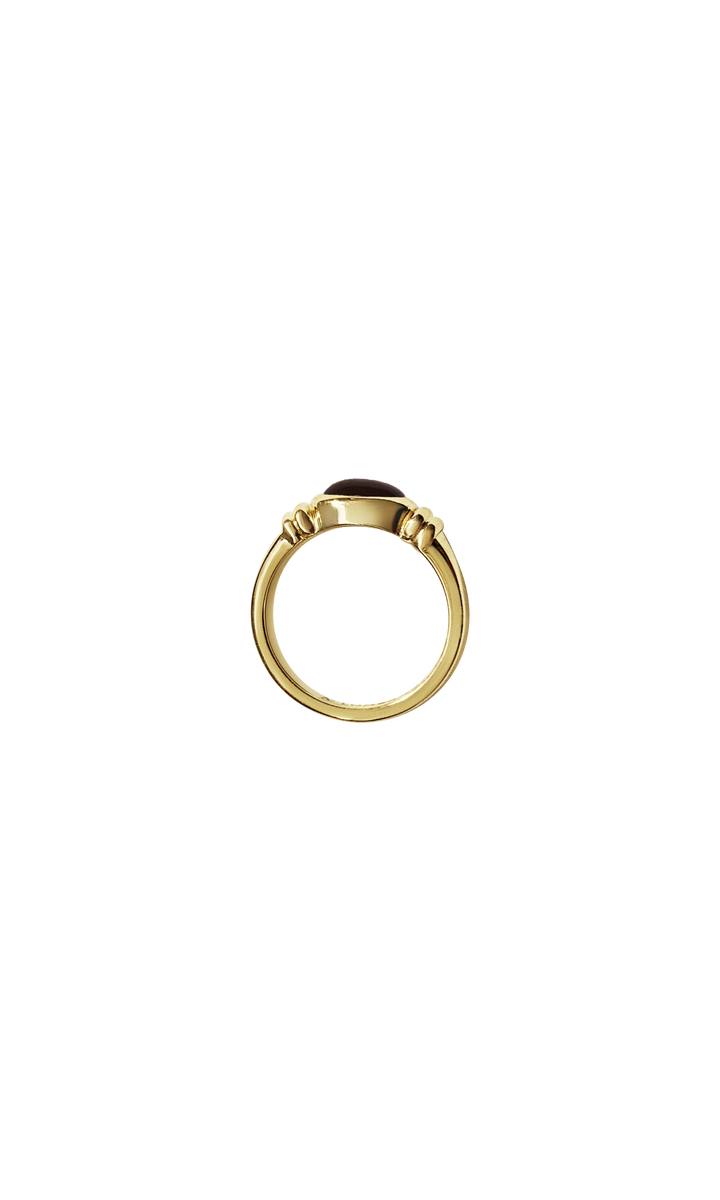 Alessandra Ring Yellow Gold, Garnet * – lauralombardi