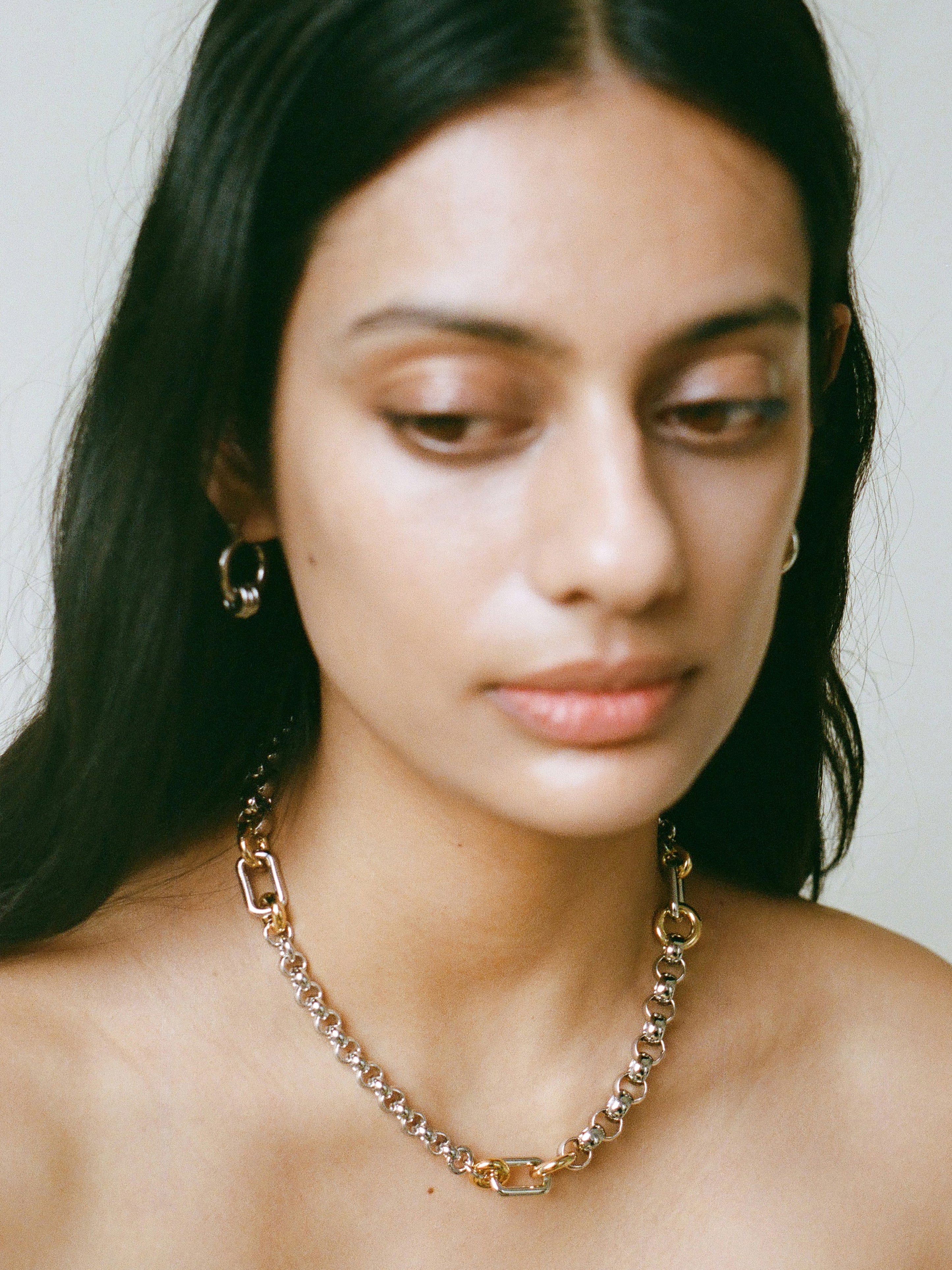 Two Tone Pietra Necklace – lauralombardi