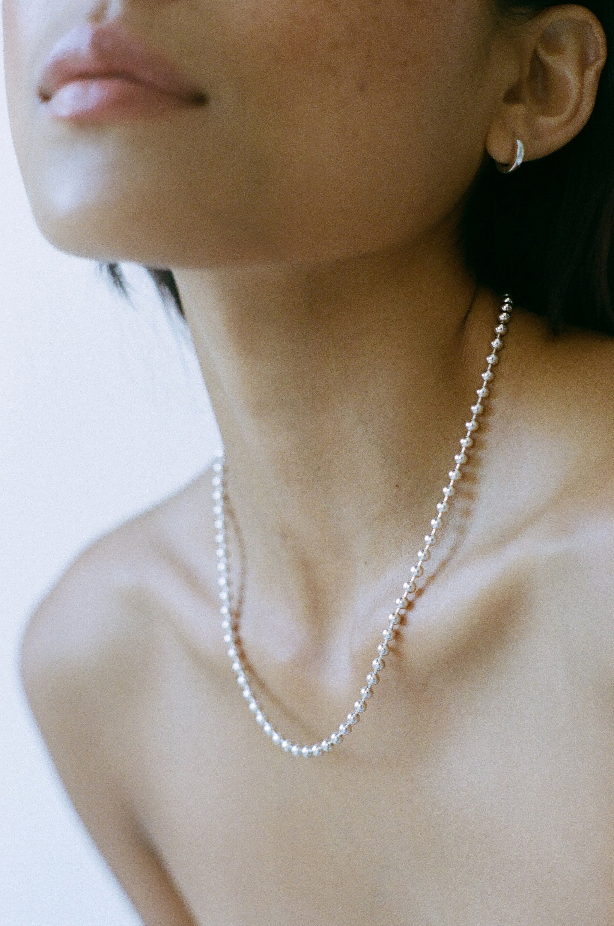 Silver Ball Chain Necklace – lauralombardi