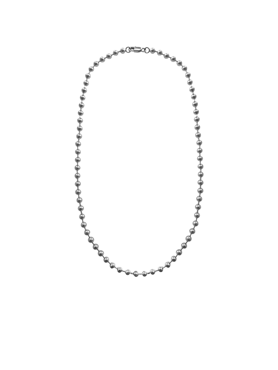 Silver Ball Chain Necklace – lauralombardi
